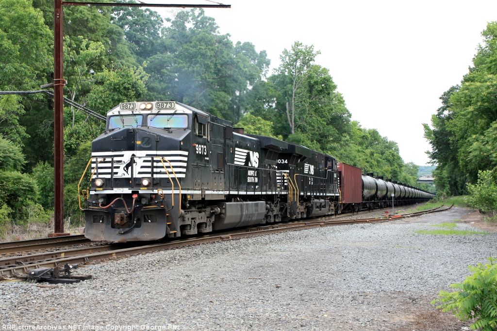 NS 9873 and train 64R